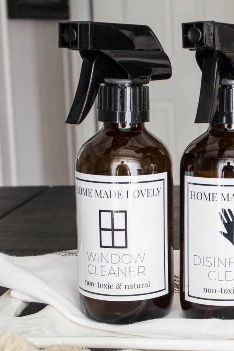10 Free Printable Labels for Homemade Cleaning Products