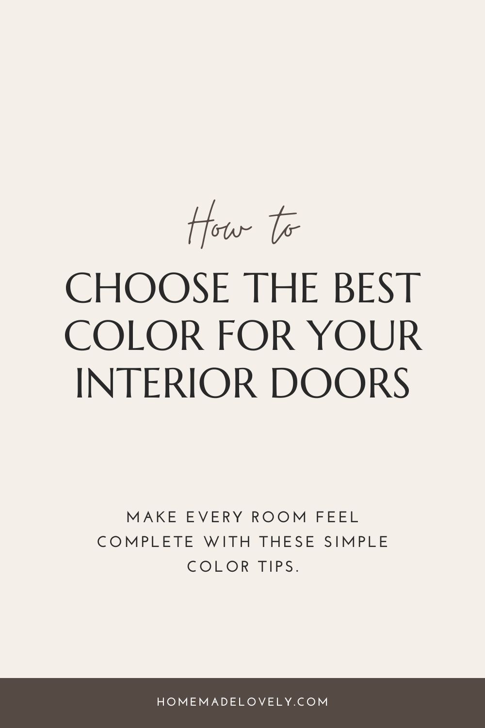 How to Choose the Best Color for Your Interior Doors
