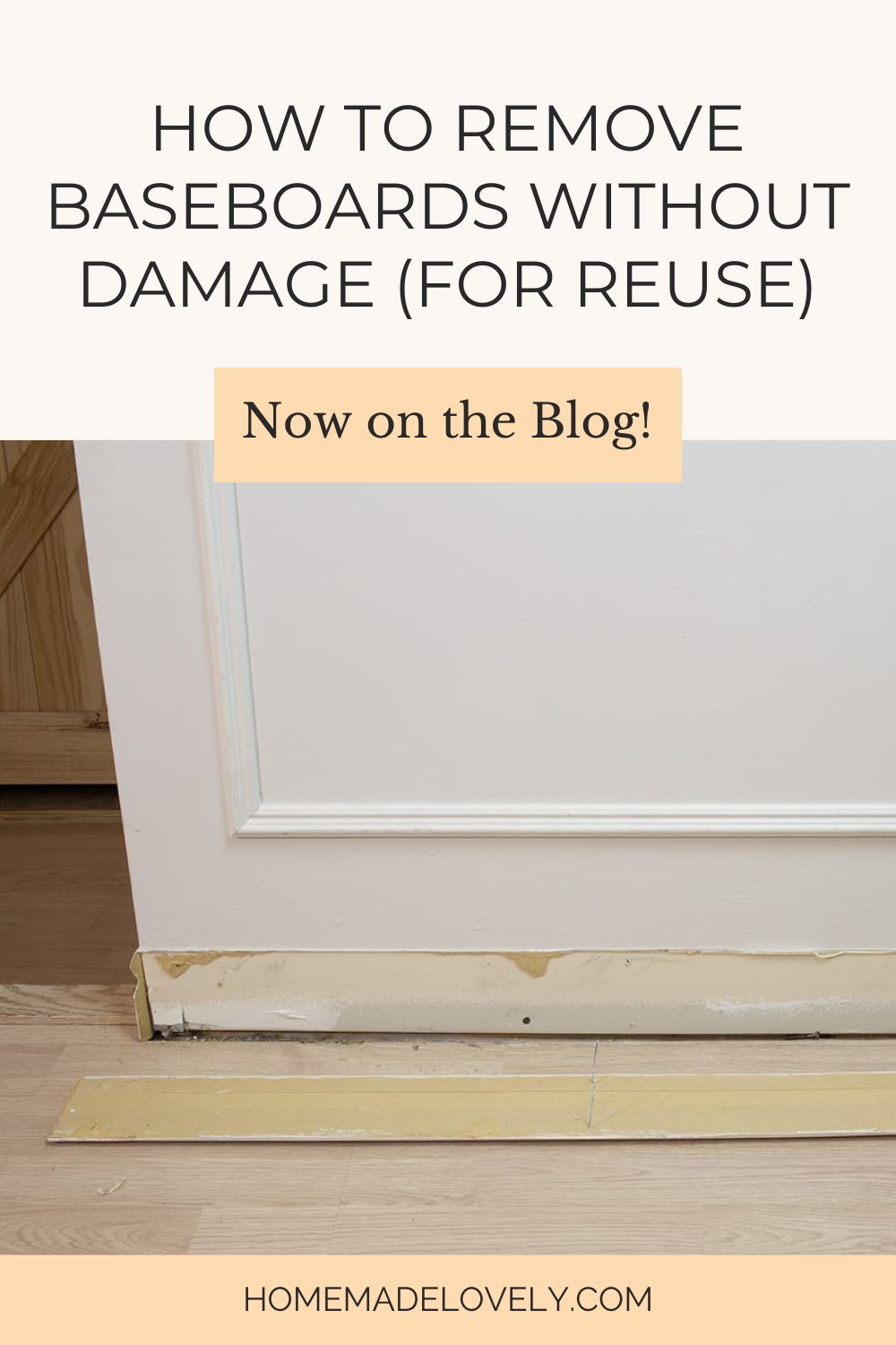 How to Remove Baseboards without Damage (for Reuse)