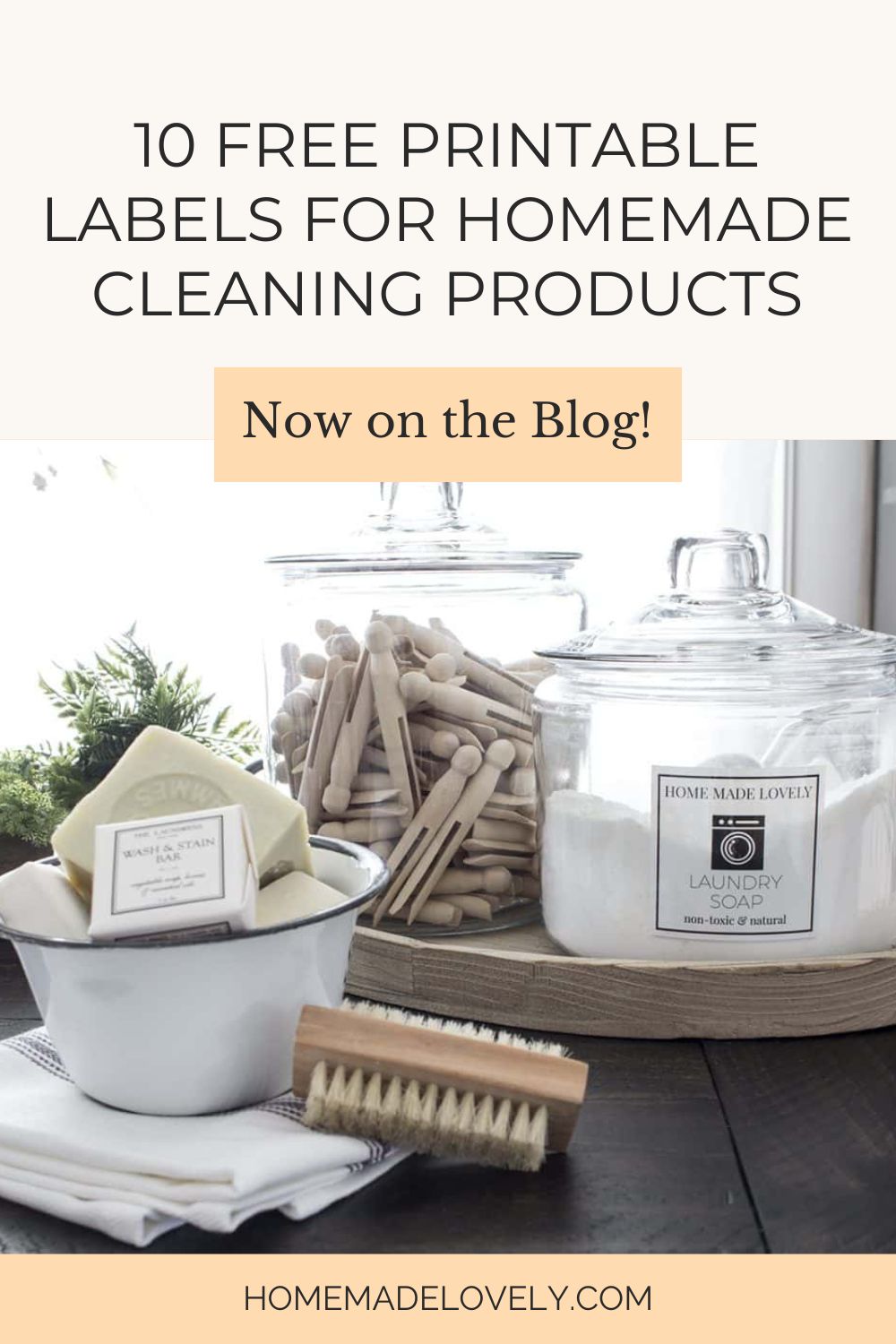 10 Free Printable Labels for Homemade Cleaning Products