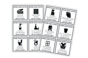 10 Free Printable Labels for Homemade Cleaning Products