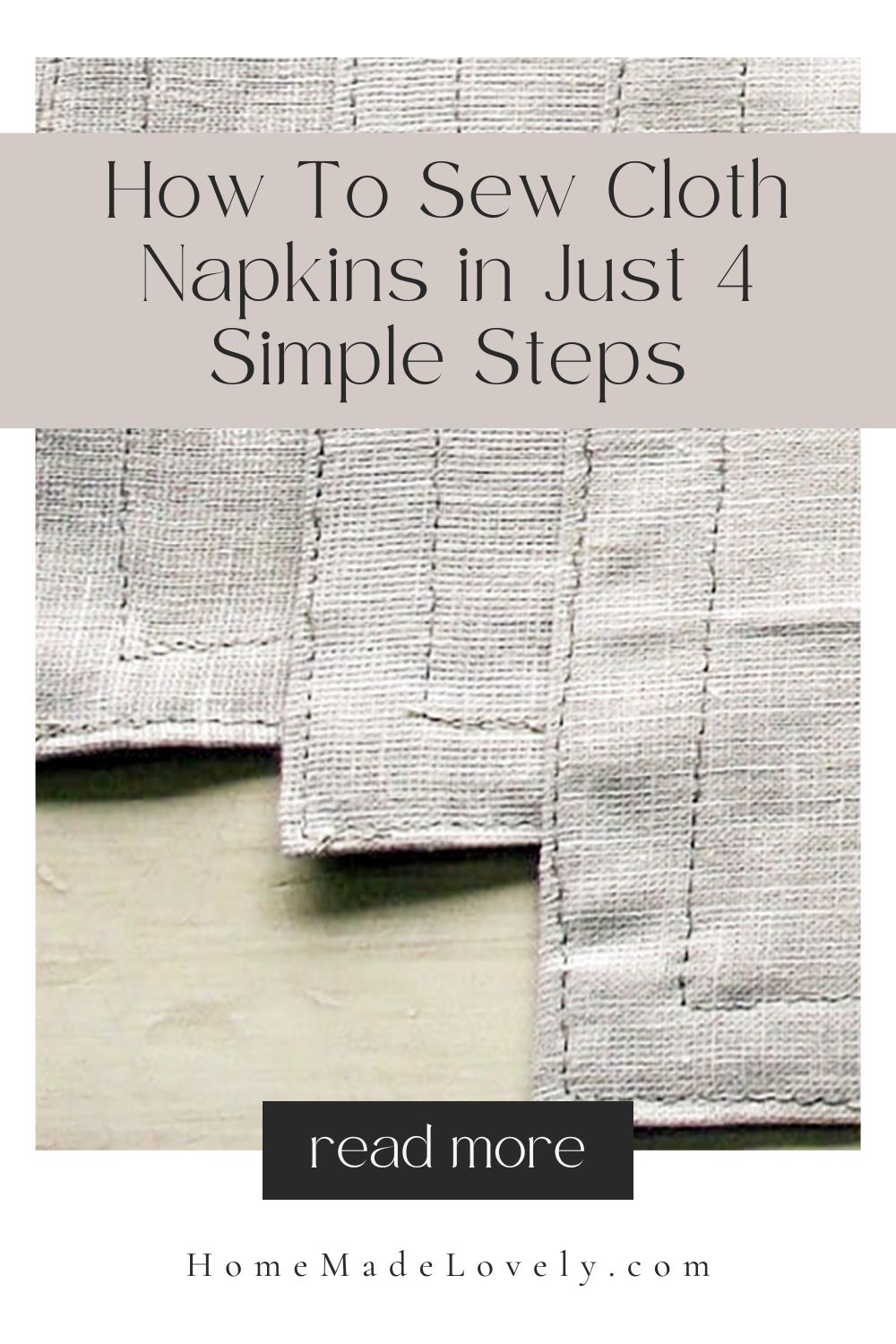 How To Sew Cloth Napkins in Just 4 Simple Steps