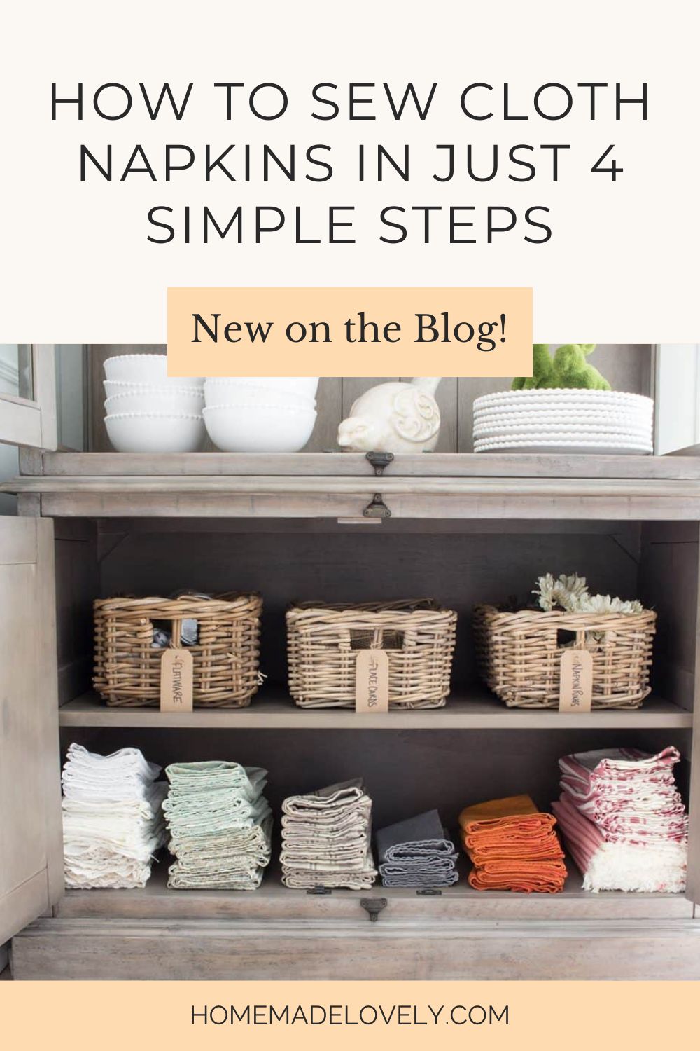 How To Sew Cloth Napkins in Just 4 Simple Steps