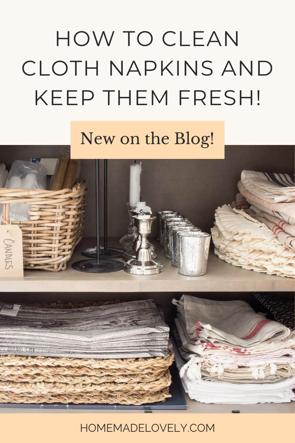 How to Clean Cloth Napkins and Keep Them Fresh!